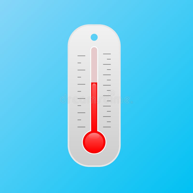 Liquid-in-glass Thermometer Stock Vector - Illustration of mercury ...