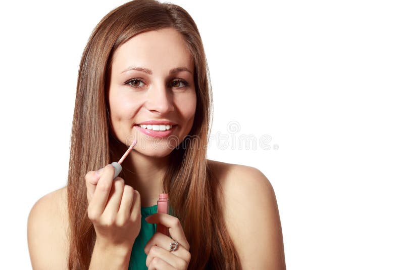 Liquid glossy lipstick stock image. Image of gloss, beauty - 60324531