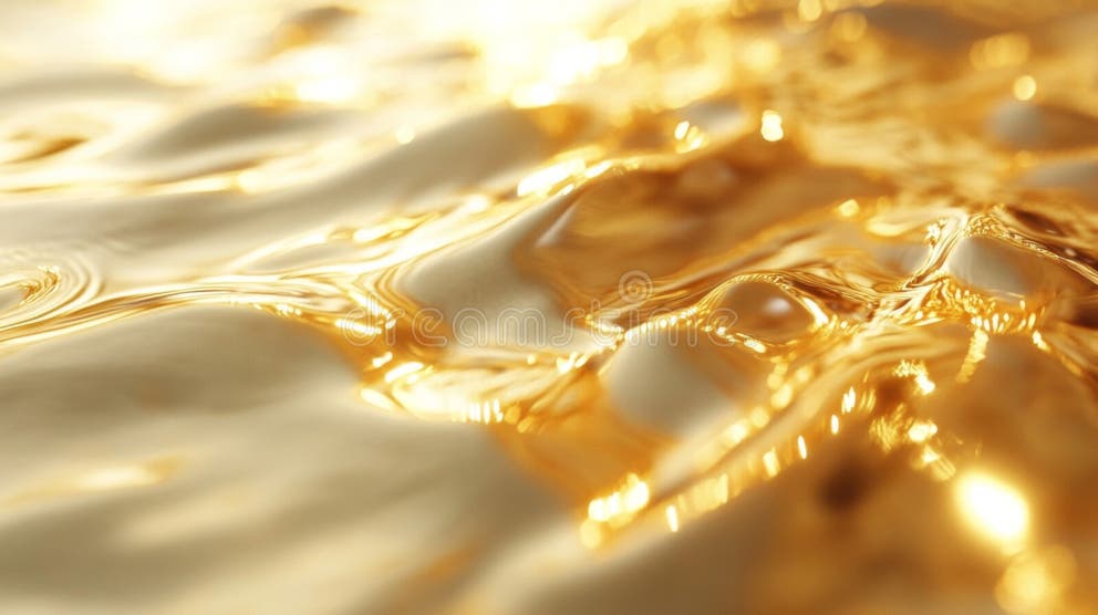 Liquid Gold Abstract Texture Background Stock Illustration ...