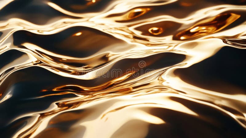 Liquid Gold Abstract Texture Background Stock Illustration ...