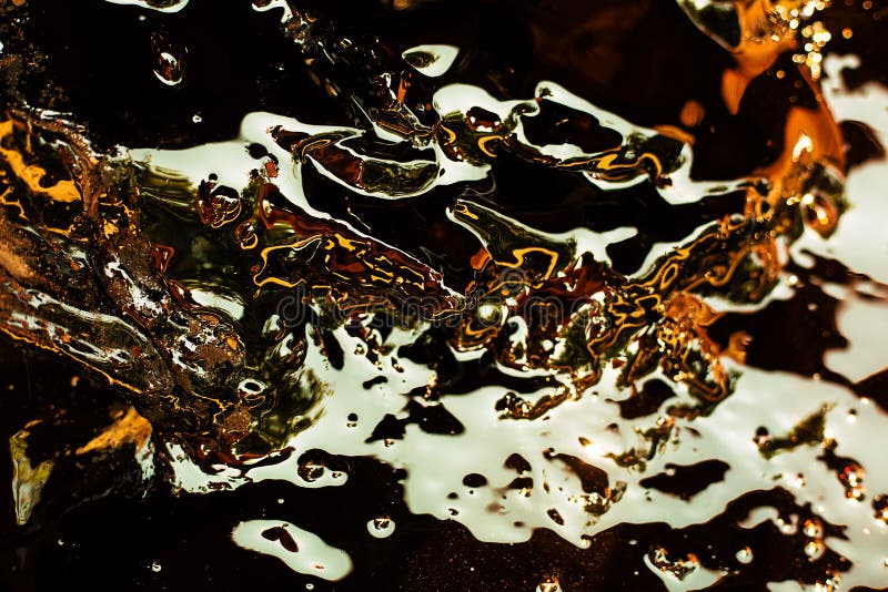 Abstract Gold Water Waves with Reflectio Stock Photo - Image of river ...