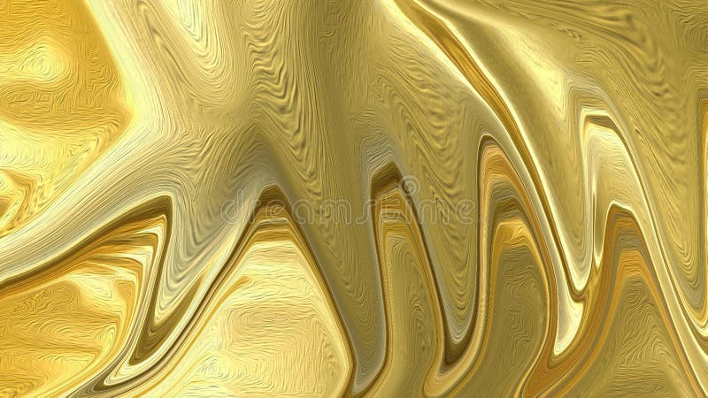 Liquid Gold Background. Beautiful Yellow Patterns on Shiny Gold. Liquid ...