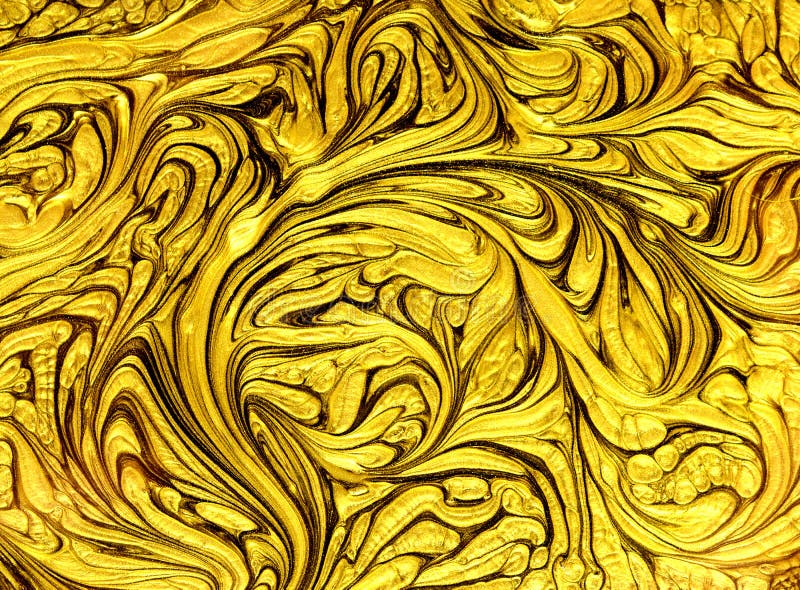 Liquid gold. stock image. Image of color, energy, backdrop - 189380783