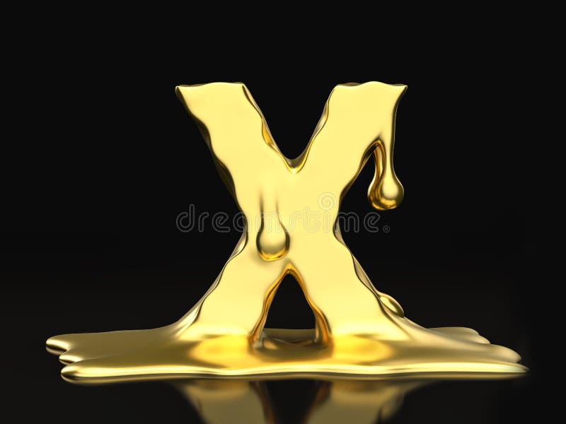 Gold Font Type Letter X Stock Illustrations – 1,051 Gold Font Type ...