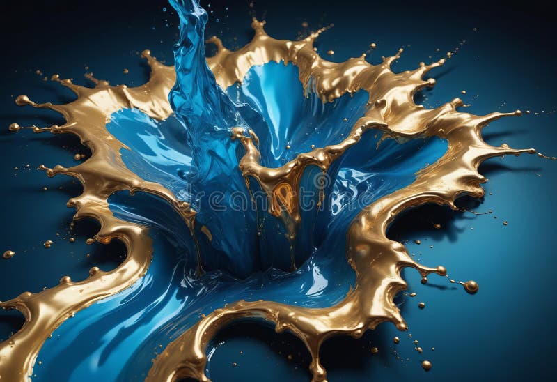 Liquid with Gold Realistic Texture and Great Quality Stock Illustration ...