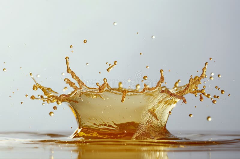 Liquid Gold Splash stock photo. Image of purity, simplicity - 314561880