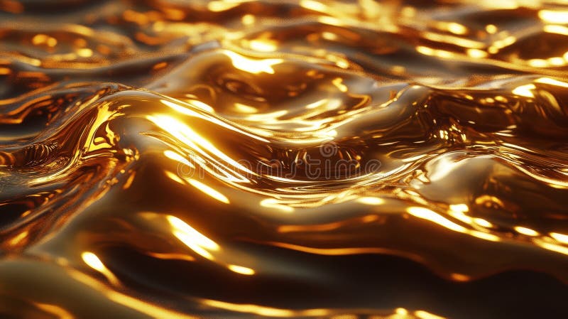 Liquid Gold Texture Background, Abstract Metallic Surface with Smooth ...
