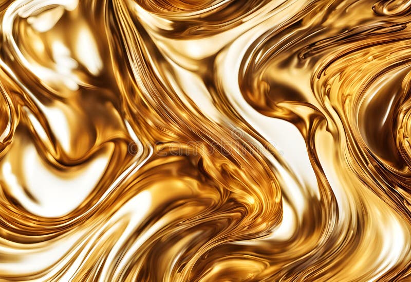 Liquid Golden Splash Texture Stock Illustration - Illustration of ...