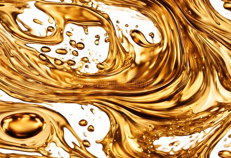 Liquid Golden Splash Texture Stock Illustration - Illustration of ...