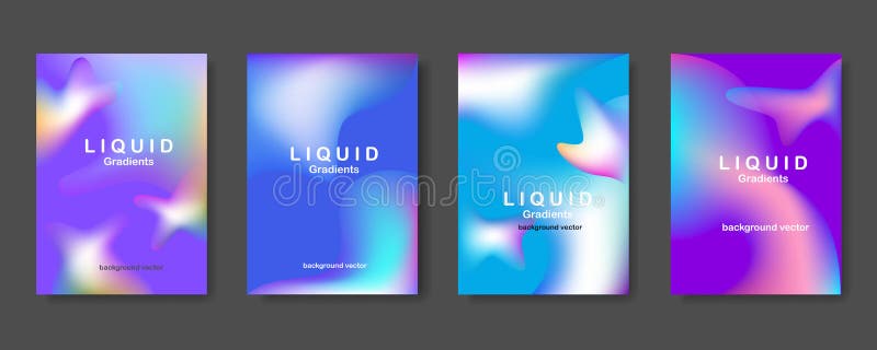 Liquid Gradient Color Background Design. Futuristic Design Posters ...