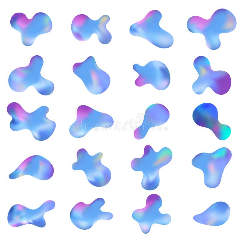 Liquid Gradient Shapes Vector Design. Modern Abstract Neon Design ...