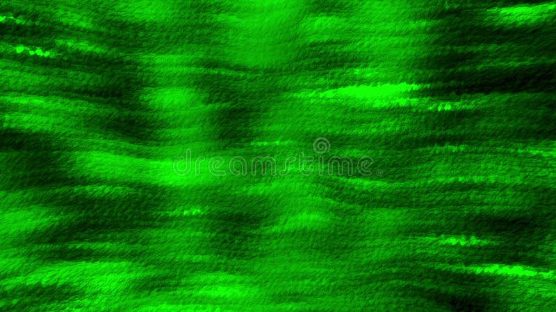 Liquid Green Background with Distortion. Motion. Matrix System Fluid in ...