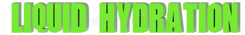 Liquid Hydration - 3d Text , 3d Render Stock Illustration ...