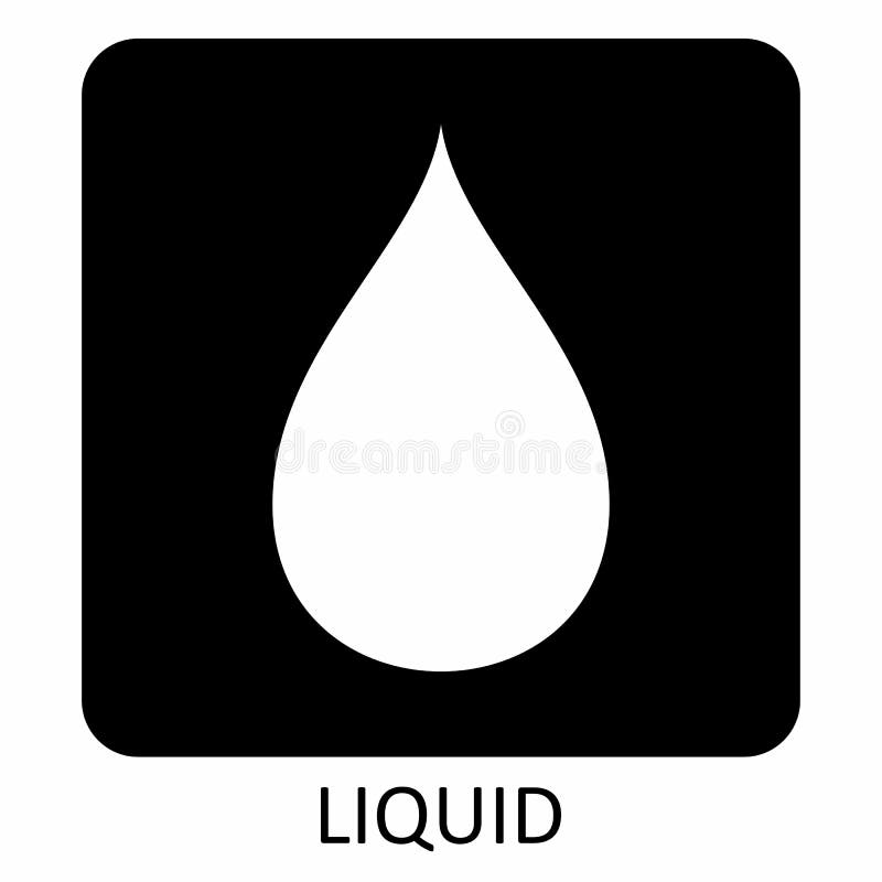 Liquid icon illustration stock illustration. Illustration of abstract ...