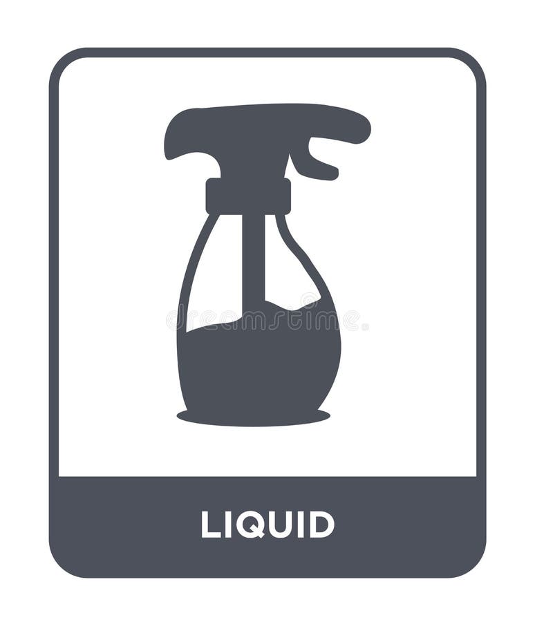 Liquid Icon in Trendy Design Style. Liquid Icon Isolated on White ...