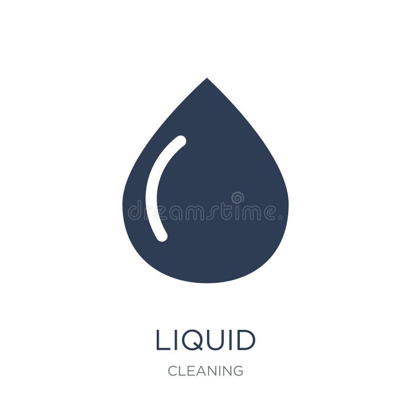 Liquid Icon. Trendy Flat Vector Liquid Icon on White Background Stock ...