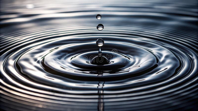 Liquid Impact a Stunning Study of Water Droplets Creating Concentric ...