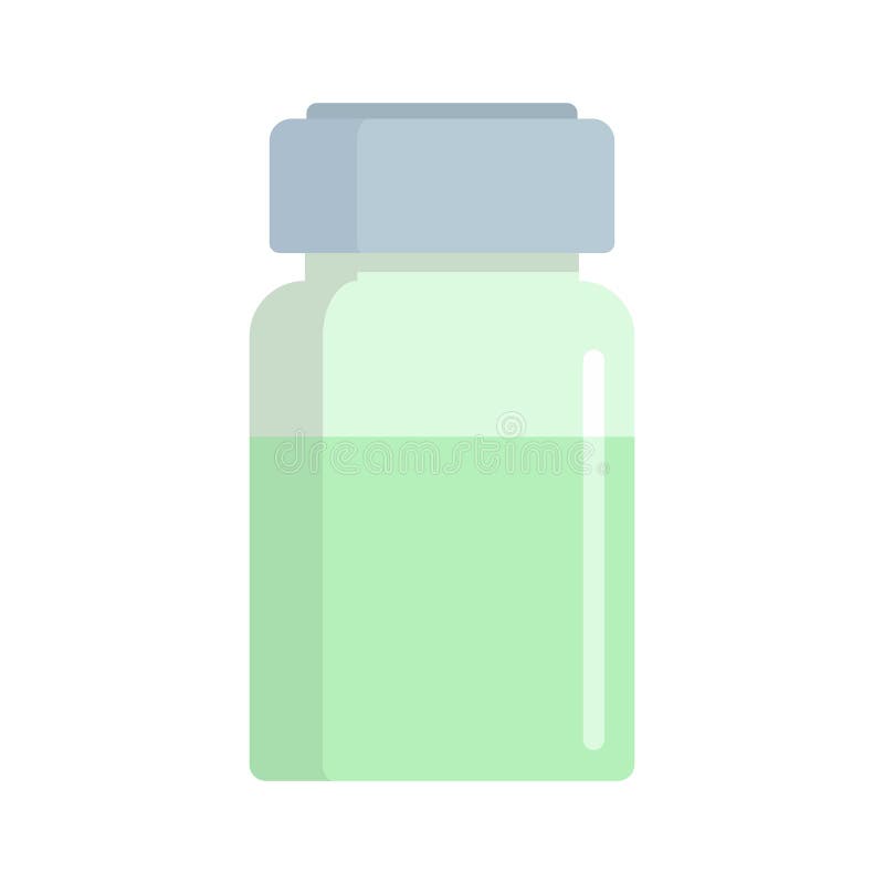 Liquid for Injection Icon, Flat Style Stock Vector - Illustration of ...