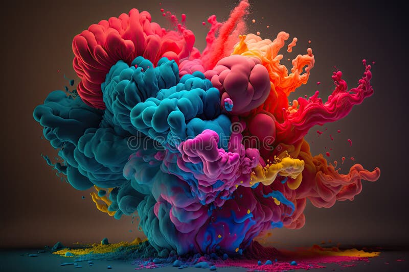 Liquid Ink Blots and Splatters: a Messy and Creative Explosion Stock ...