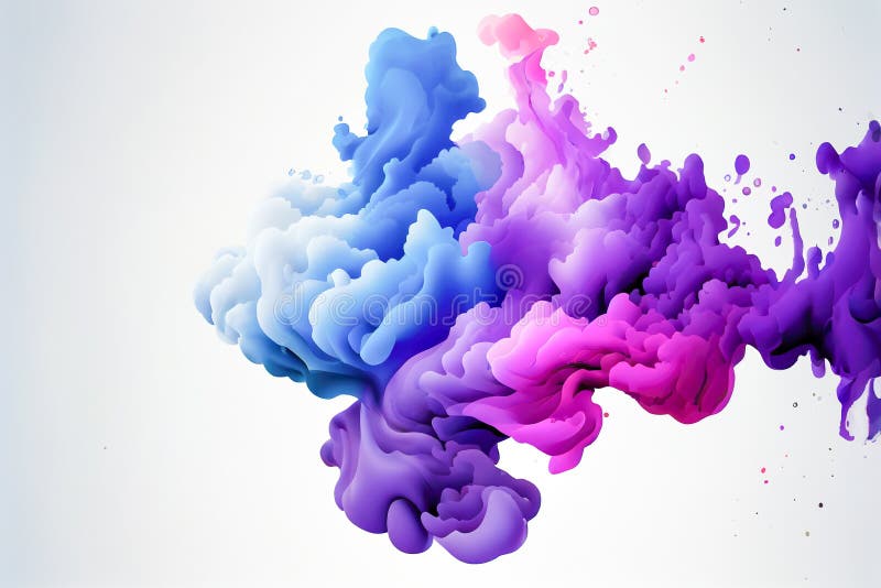Liquid Ink Cloud. Abstract Background. 3d Illustration Stock ...