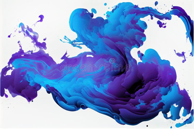 Liquid Ink Cloud. Abstract Background. 3d Illustration Stock ...