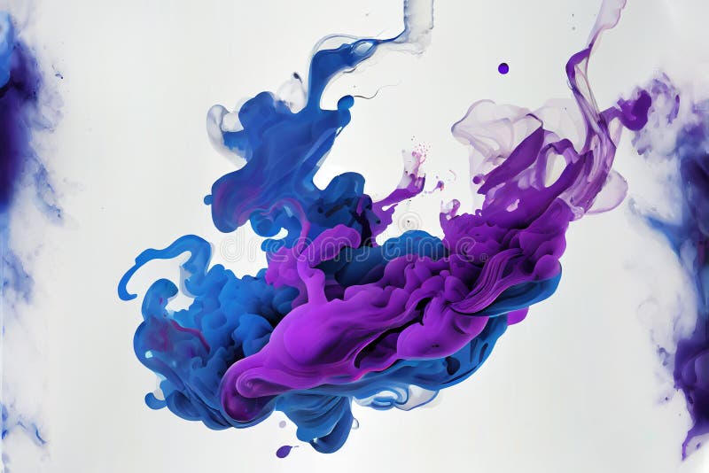 Liquid Ink Cloud. Abstract Background. 3d Illustration Stock ...