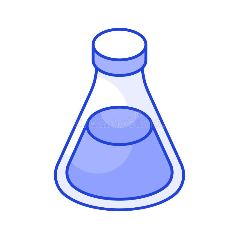Liquid Inside Flask Showing Concept of Lab Experiment, Medical Research ...