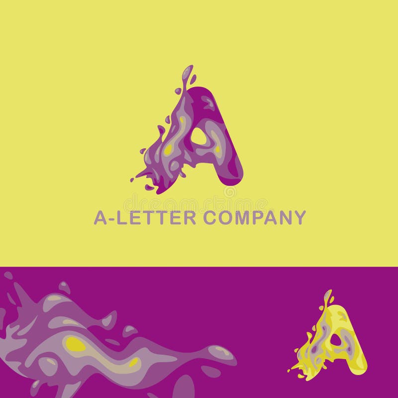 Liquid letter logo P stock vector. Illustration of flowing - 75387503