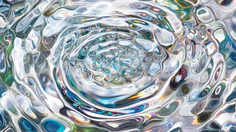 Liquid Light: a Rippled Abstract of Reflections and Refractions in a ...