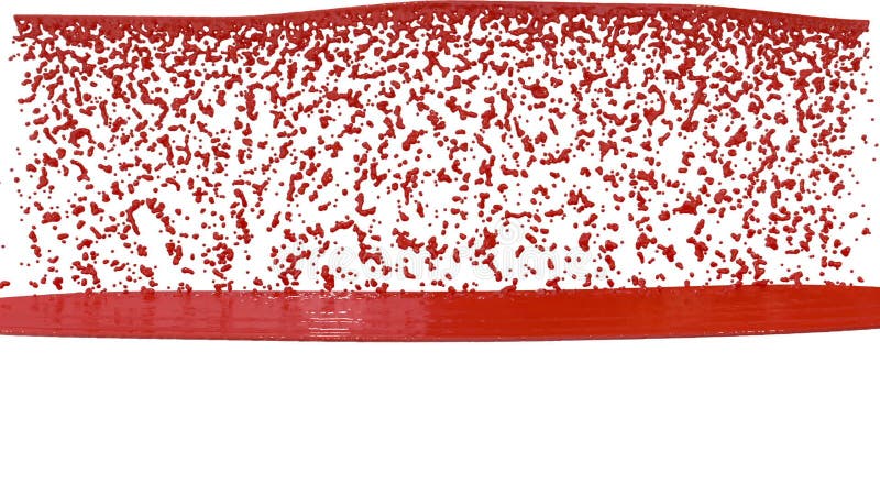 Liquid Like Red Paint Falling on White Surface or Screen. Use for ...