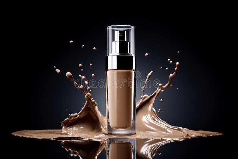 Liquid Makeup Bottle. Generate Ai Stock Illustration - Illustration of ...