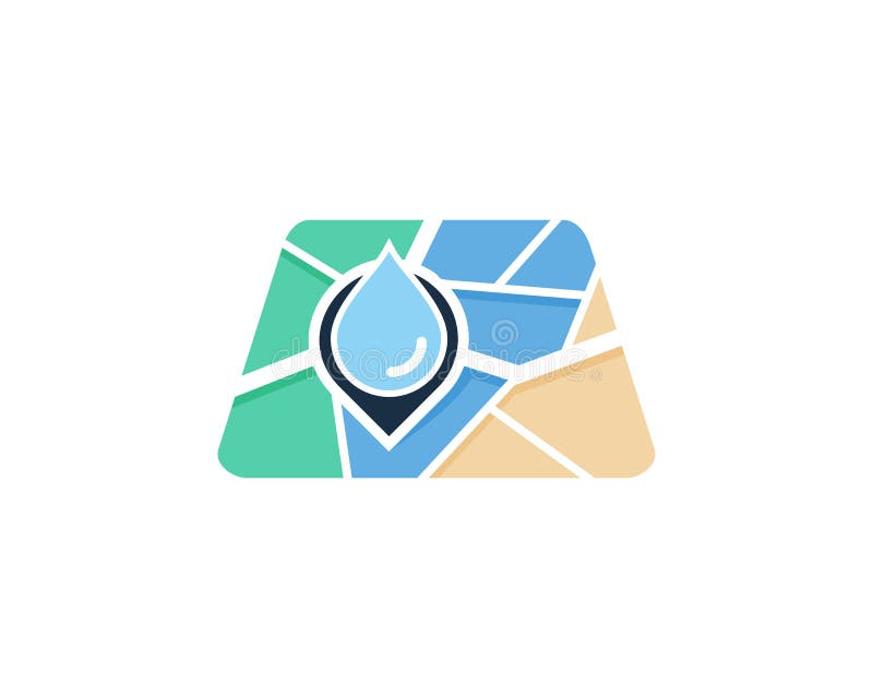 Liquid Map Logo Icon Design Stock Vector - Illustration of logo, fluid ...