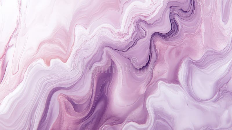 Liquid Marble Texture in Soft Pastel Pink and Lavender, with Smooth ...