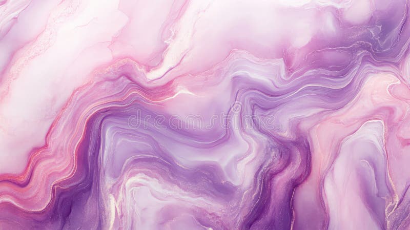 Liquid Marble Texture in Soft Pastel Pink and Lavender, with Smooth ...