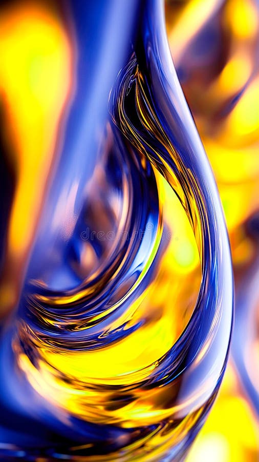 Liquid Matter in Which Smooth, Rounded Shapes Flow Smoothly into One ...