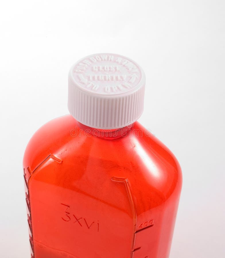 Liquid Medicine Bottle stock photo. Image of pink, medicine - 34278