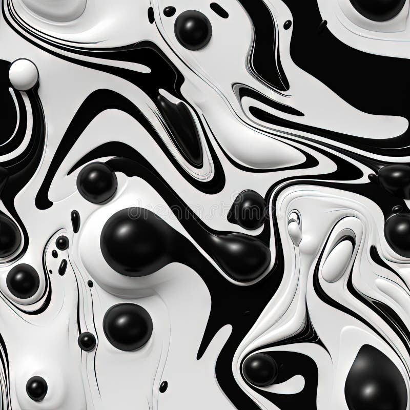 Liquid Melting Plastic Effect Background, Seamless Stock Illustration ...