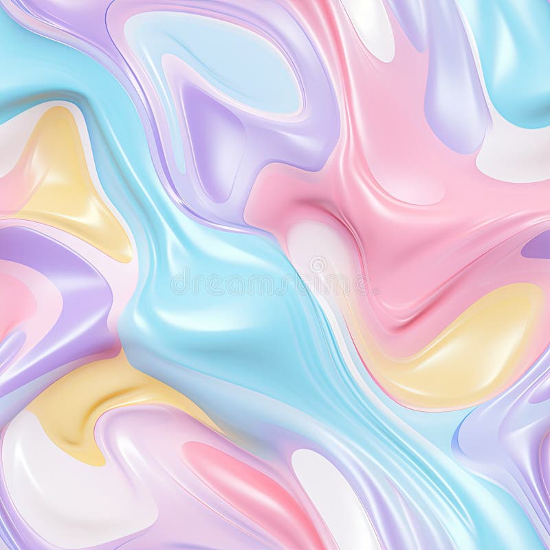 Liquid Melting Plastic Effect Background, Seamless Stock Illustration ...