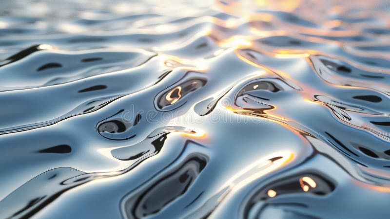Liquid Mercury, Abstract Satiny Texture with High Quality Image Stock ...