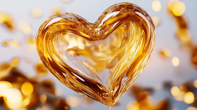 Liquid Mercury Forms a Stunning Heart Shape, Illustrating a Blend of ...