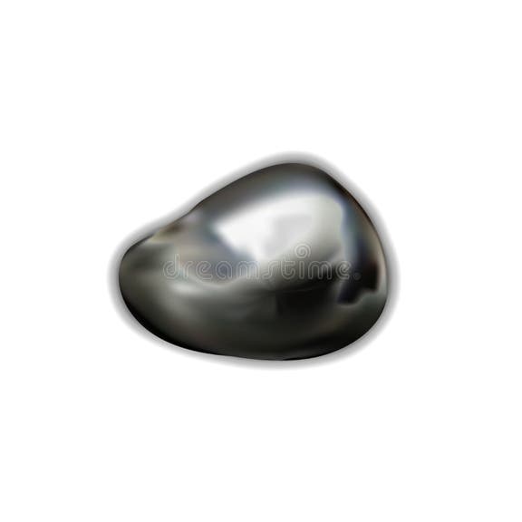 Liquid Mercury, Metal Drop on White Stock Illustration - Illustration ...