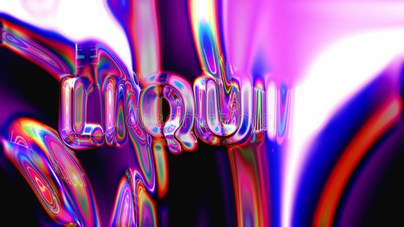 Liquid Metal. Abstract Moving Fluid. Visual Illusions, Moving Waves ...