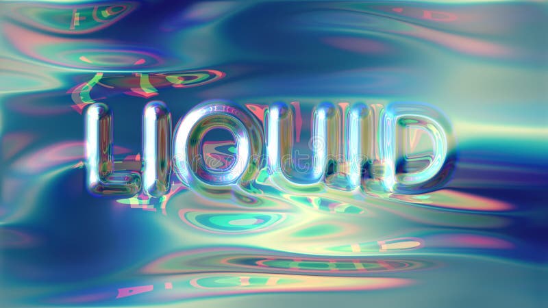 Liquid Metal. Abstract Moving Fluid. Visual Illusions, Moving Waves ...