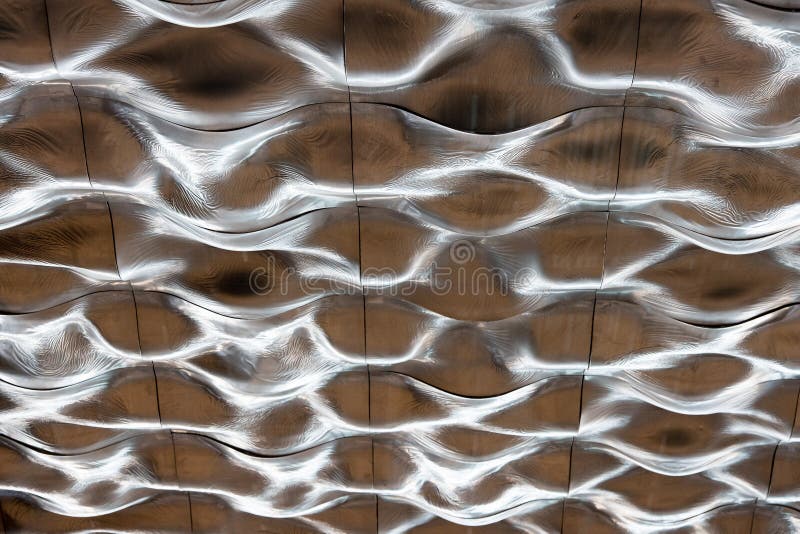 Liquid Metal Background Texture Ceiling Silver Roof Stock Image - Image ...