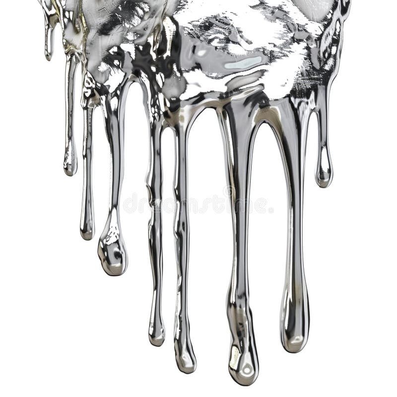 Liquid Metal Dripping stock photo. Illustration of modern - 348124808