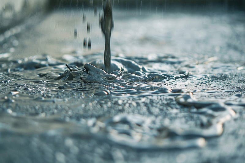 Liquid Metal Dropping stock illustration. Illustration of still - 332244928