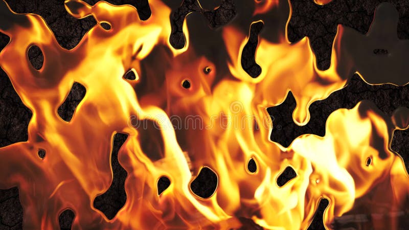 Liquid Metal with Flame Reflection Stock Footage - Video of flowing ...