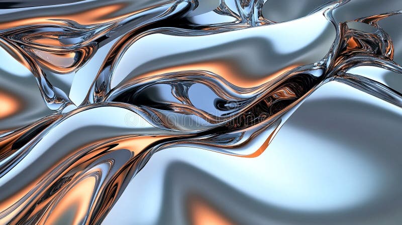 Liquid Metal Flow stock photo. Image of shiny, fluid - 367281334