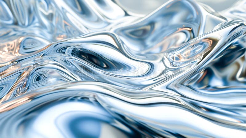 Liquid Metal Flow stock illustration. Illustration of undulate - 308102015