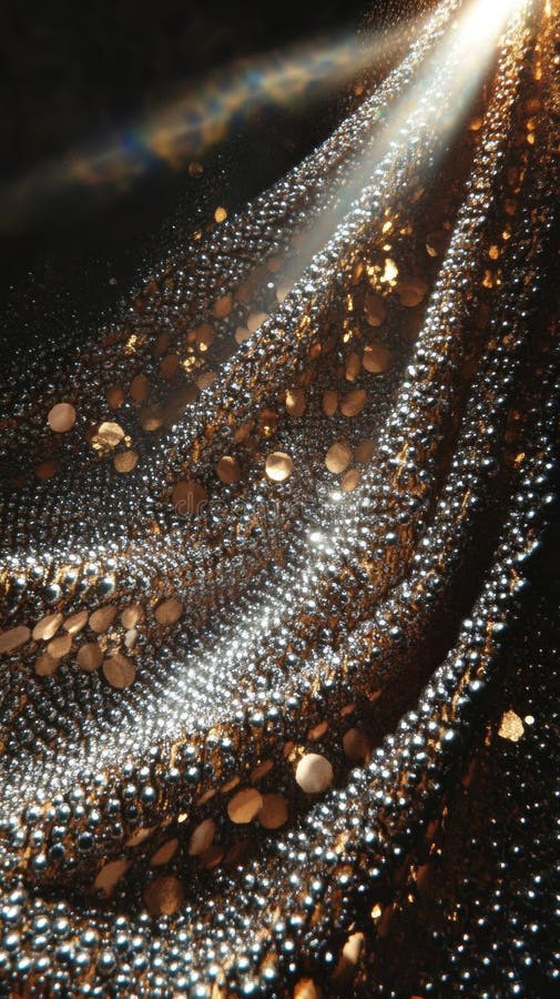 Liquid Metal Surface Reflects Light, a Captivating Display of ...